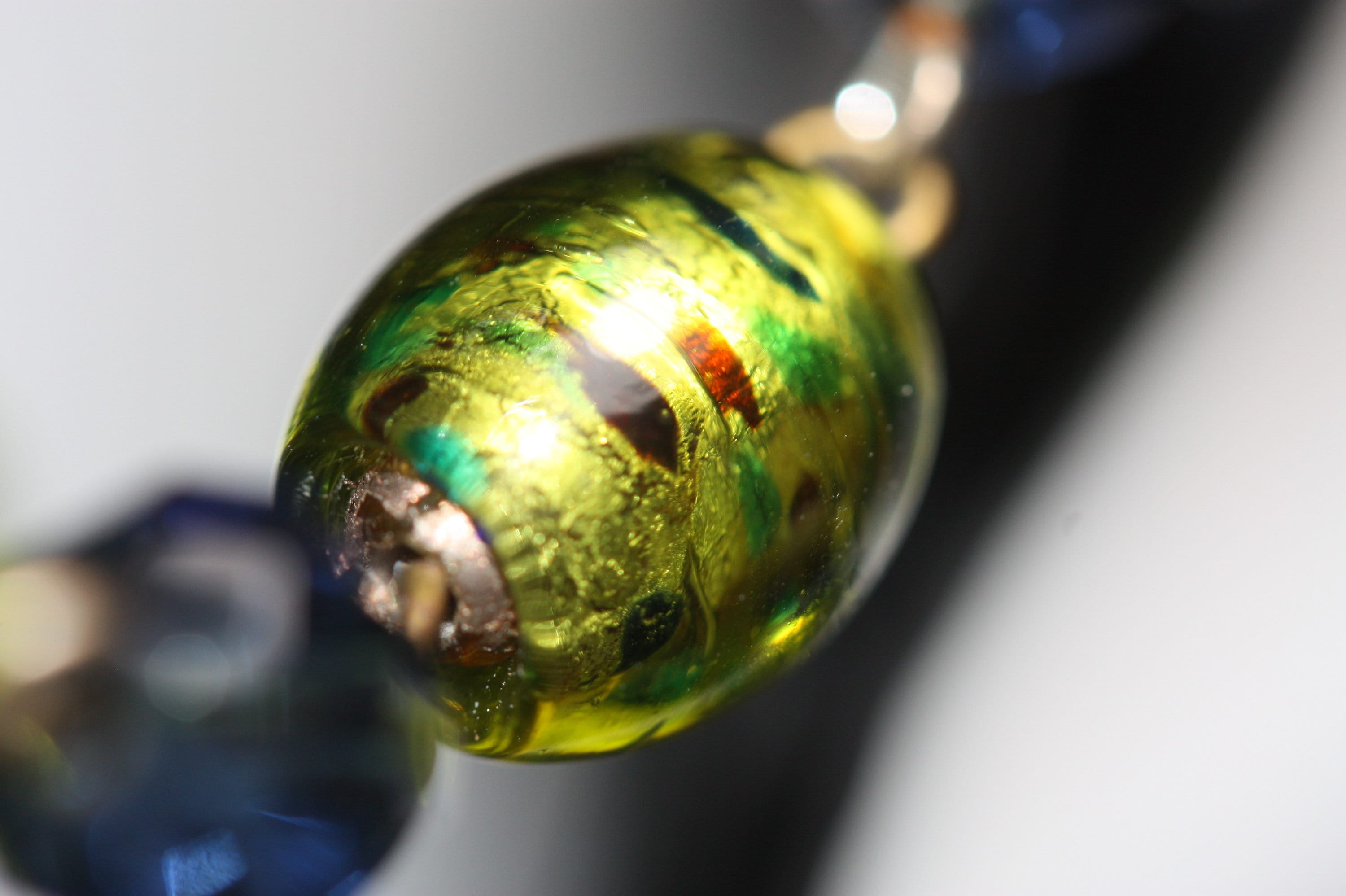 Faceted Art Glass Crystal Bracelet Made of Vintage Components - Etsy