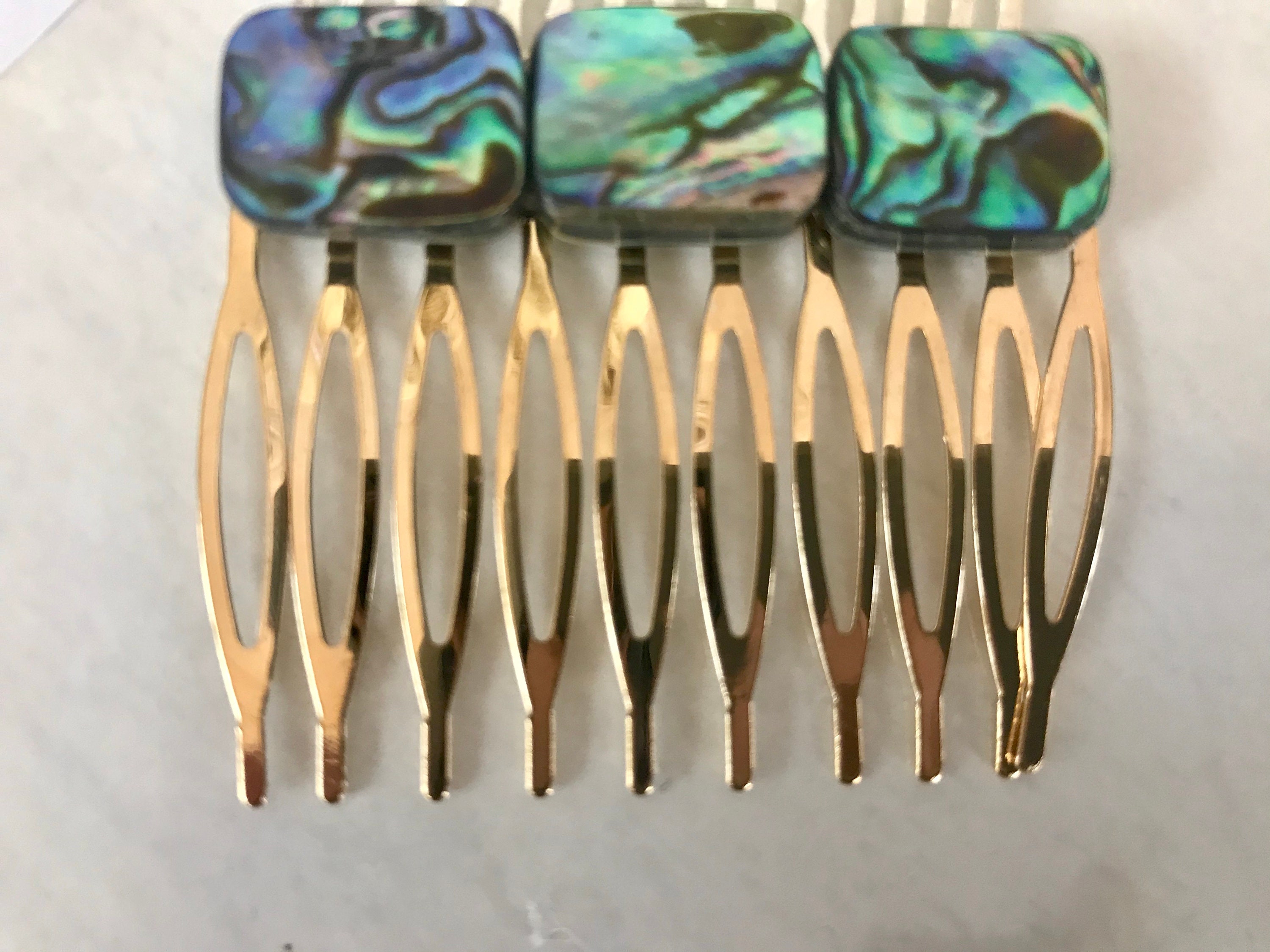 Stunning Abalone Shell Hair Comb - Etsy