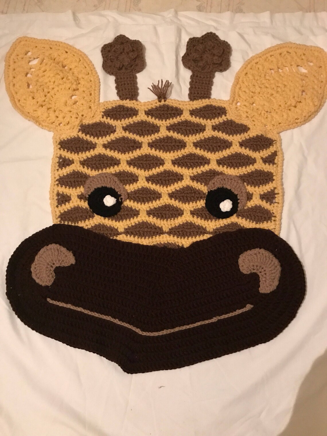 Homemade Crocheted Giraffe Rug - Etsy