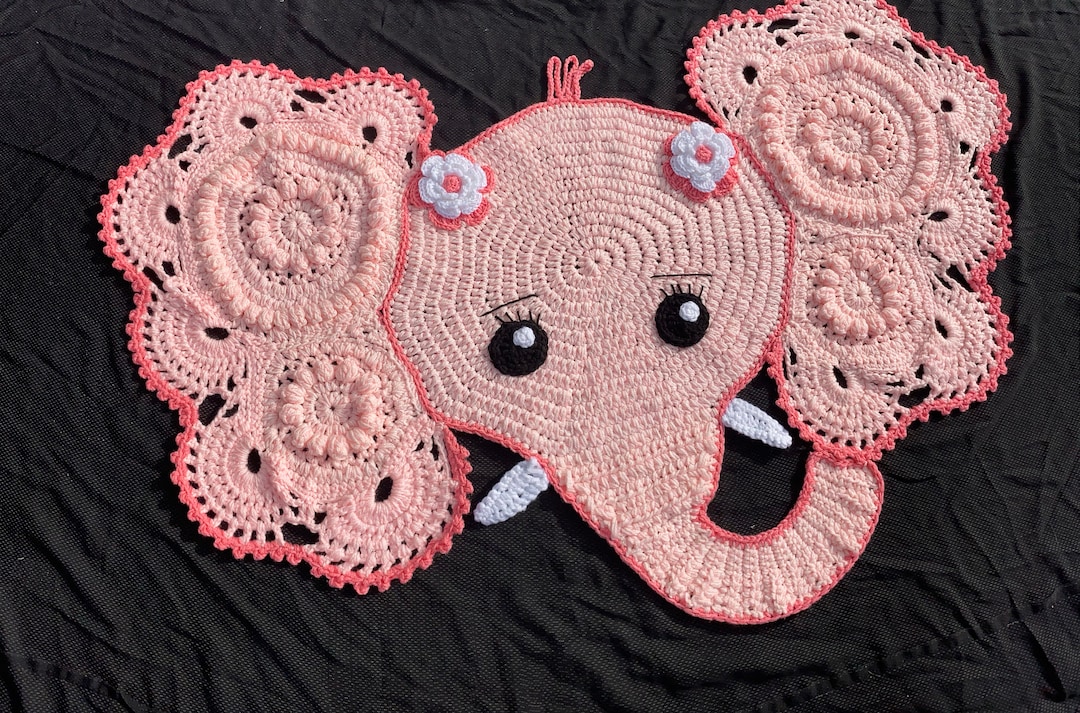 Crocheted Elephant Rug - Etsy