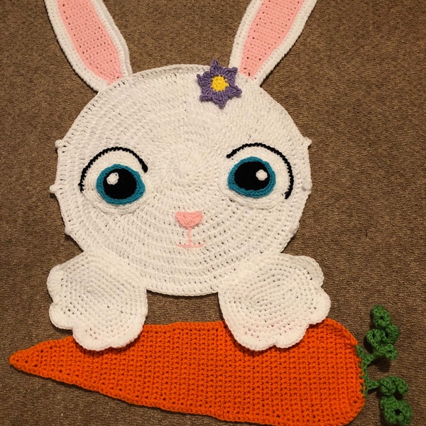 Bunny Rug - Etsy