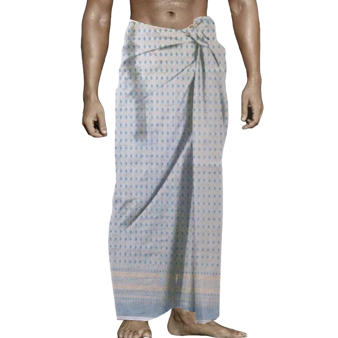 Longyi Synthetic Silk, Artificial Silk Sarong Pareo Lavalava Malong ...