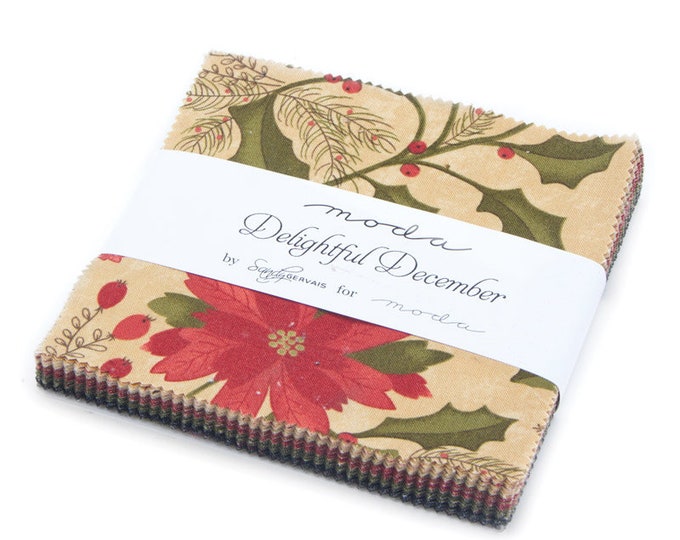 Delightful December Charm Pack by Sandy Gervais for Moda Fabrics - IN ...