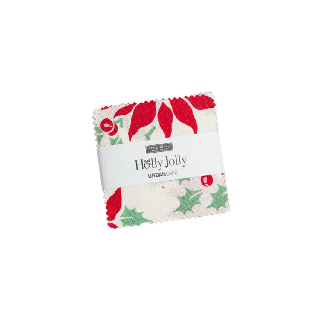TWO 2 Holly Jolly Mini Charm Packs by Urbanchiks for Moda Fabrics ...
