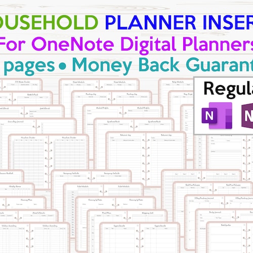 Finances & Budget Onenote Digital Planner Templates Inserts - Etsy