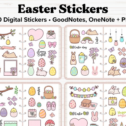 60 Digital Stickers Pre-cropped Png's & Goodnotes - Etsy