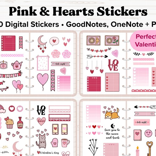 Valentine's Day Digital Stickers Valentines Stickers - Etsy