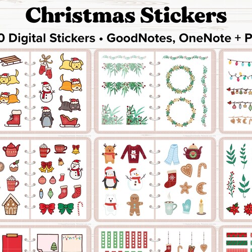 Christmas Lights Digital Planner Stickers Goodnotes Stickers - Etsy