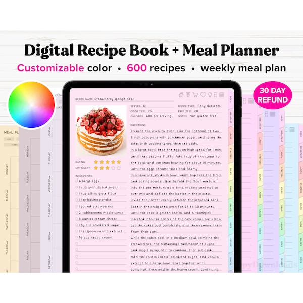 Recipe Book - Etsy