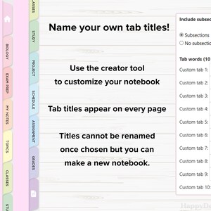 Portrait Digital Notebook With Tabs Goodnotes Notebook - Etsy