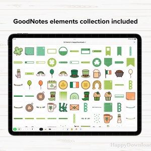 St Patrick's Day Digital Stickers, St Patricks Stickers, Holiday ...