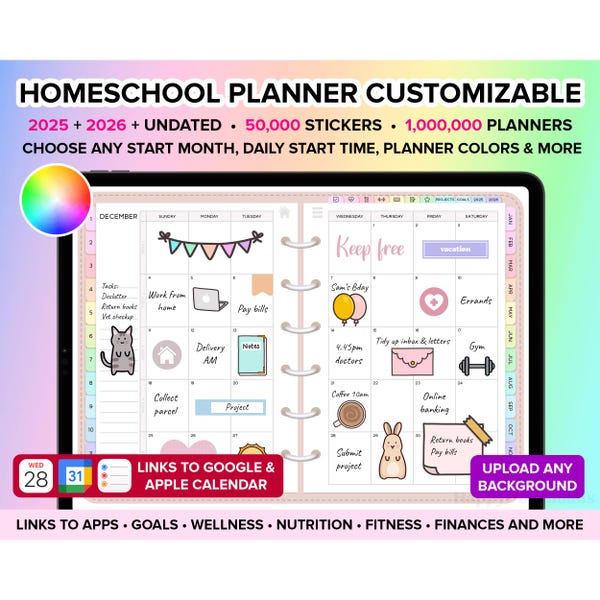 Homeschool Planner - Etsy