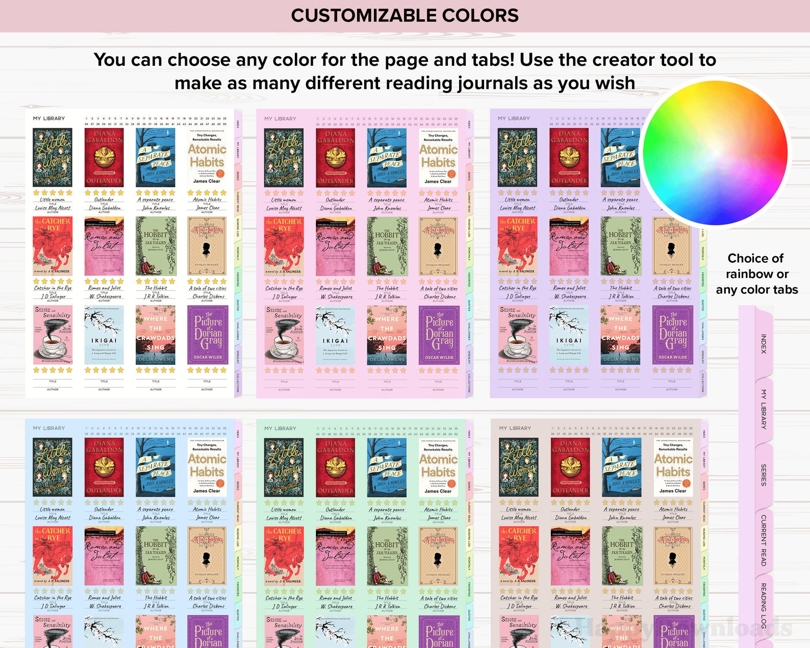 Digital Reading Journal Digital Reading Planner Reading - Etsy