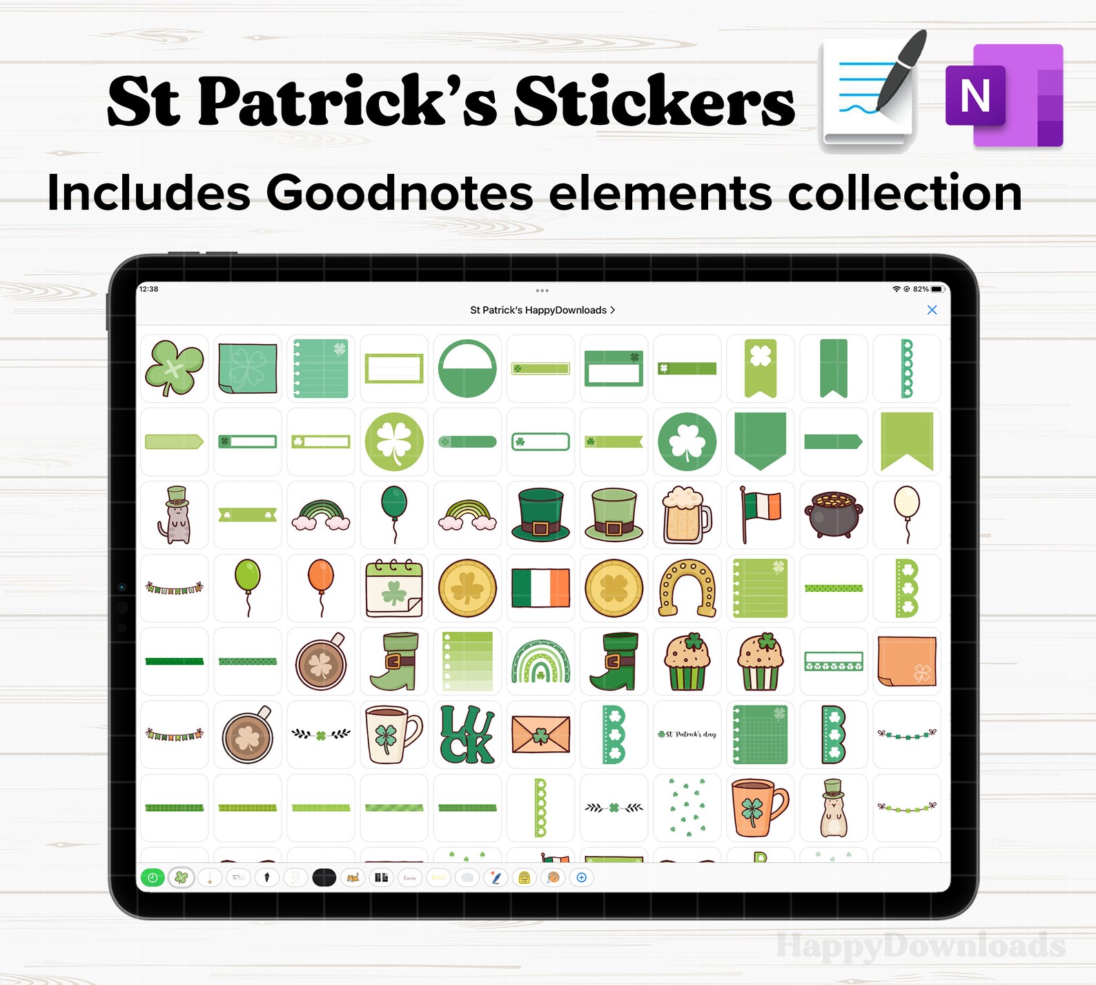 St Patrick's Day Digital Stickers St Patricks Stickers | Etsy
