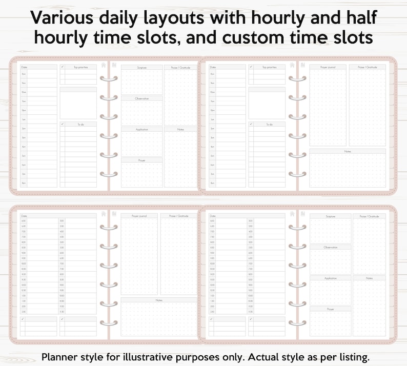 Faith Onenote Digital Planner Templates Inserts Pack REGULAR - Etsy UK