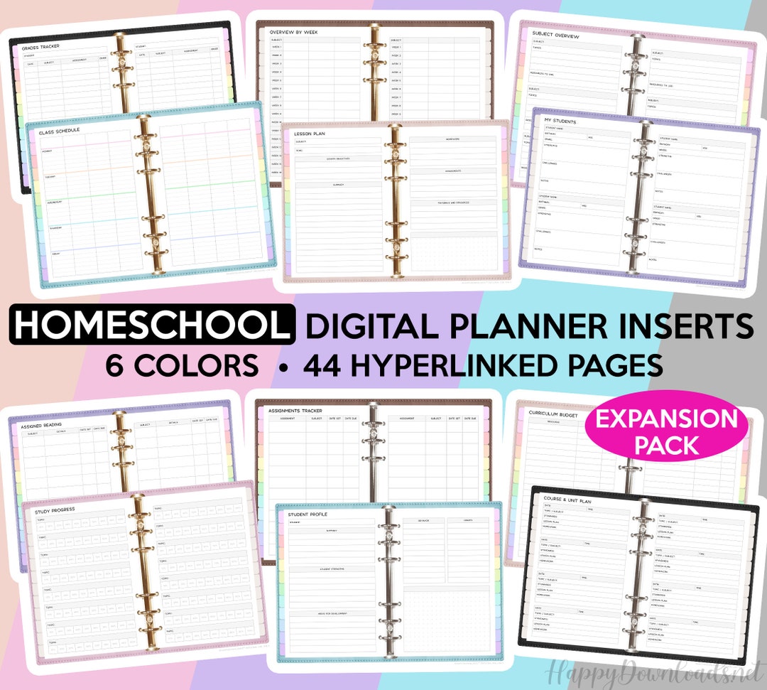 Homeschool Digital Planner Homeschool Planner Digital - Etsy