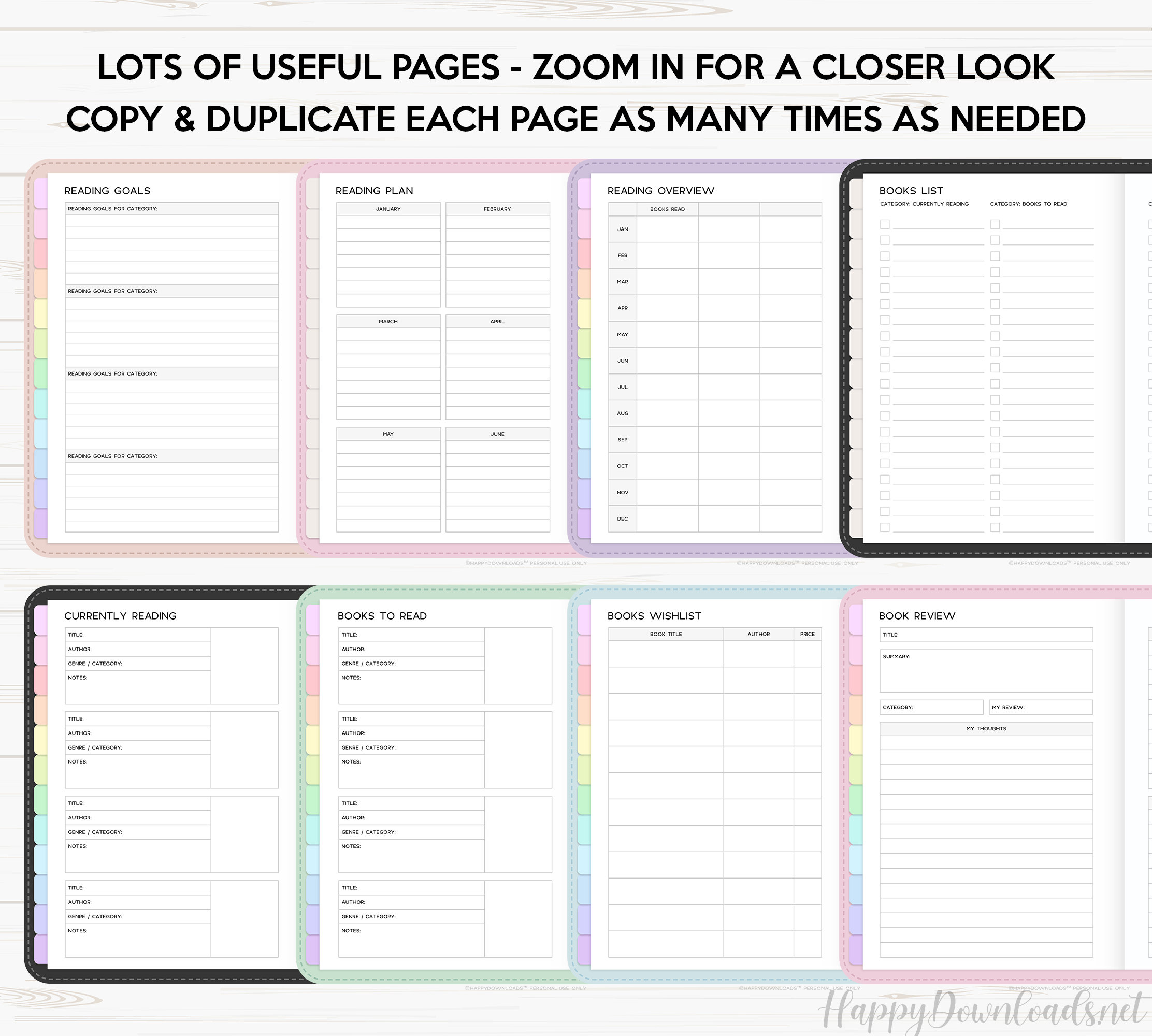 Reading Digital Planner Book Planner Reading Journal Goodnotes - Etsy UK