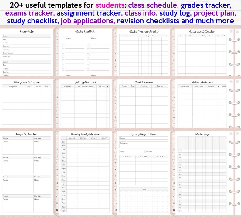 OneNote STUDENT Digital Planner Bundle With 1000 Stickers Etsy OneNote STUDENT Digital Planner Bundle With 1000 Stickers Etsy