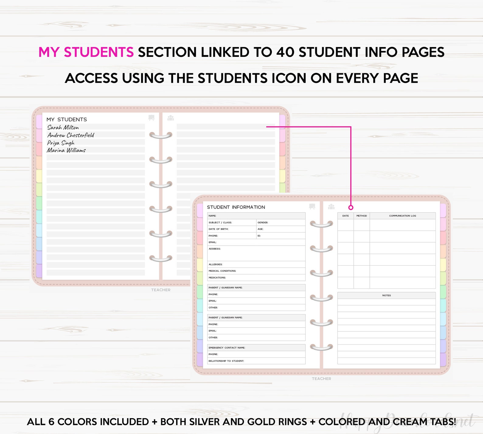 Teacher Digital Planner Teacher Planner Teaching Planner School Planner ...