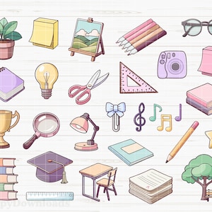 Student Stickers Digital, Digital Planner Stickers, Back to School ...