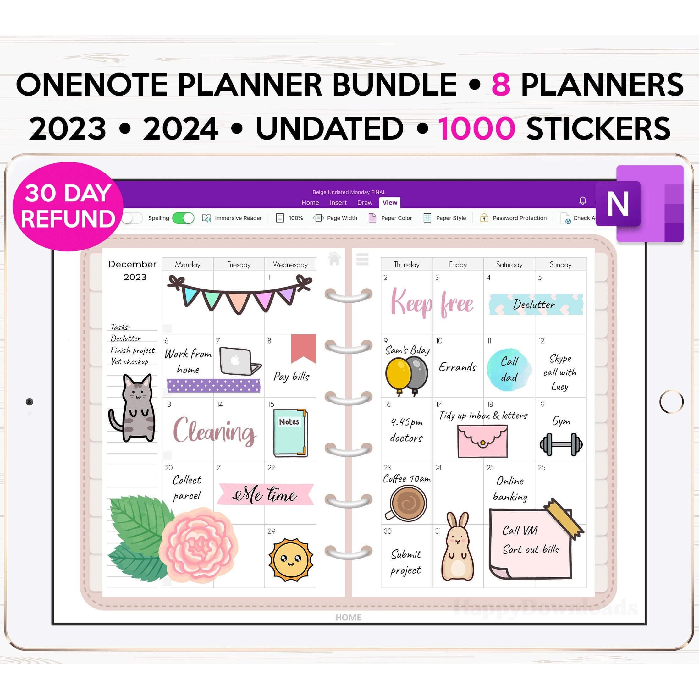 Onenote Calendar Template 2022