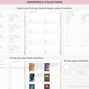 Digital Reading Journal, Digital Reading Planner, Reading Digital ...