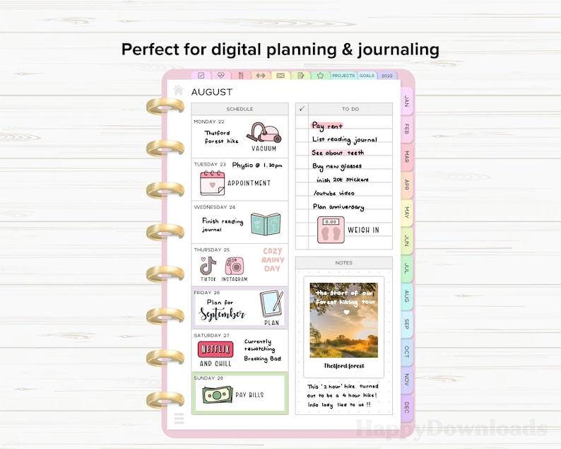 Everyday Life Digital Stickers Daily Planner Stickers - Etsy