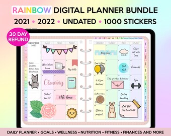 Digital planners and stickers by HappyDownloads on Etsy