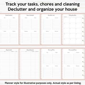 Household Onenote Digital Planner Templates Inserts Pack NOTEBOOK - Etsy