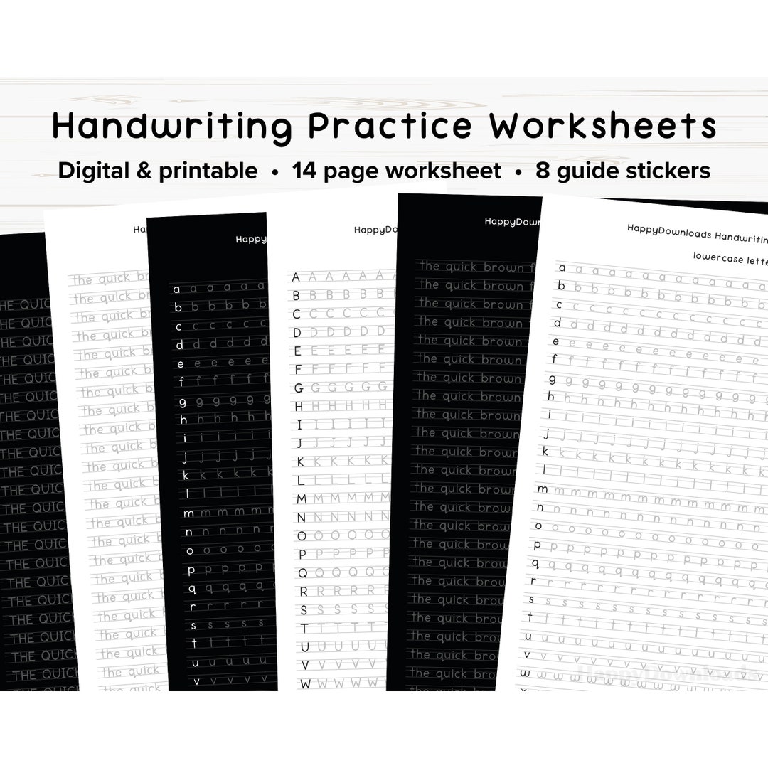Neat Handwriting Practice, Printable Handwriting Worksheets, iPad ...