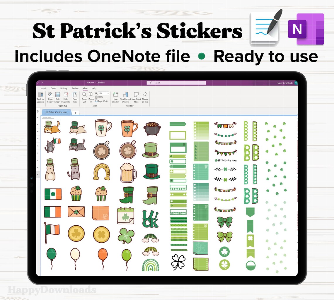 St Patrick's Day Digital Stickers St Patricks Stickers | Etsy
