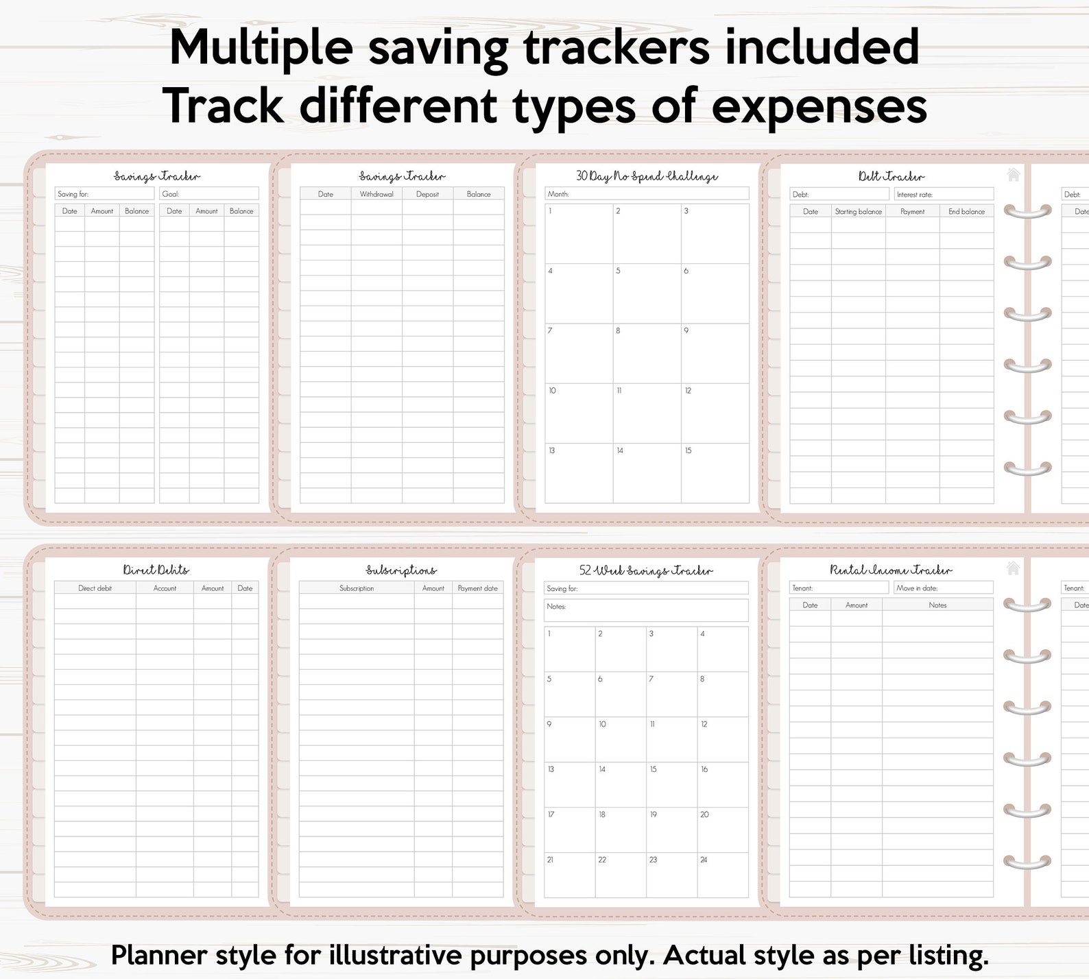 Onenote Digital Planner Templates Finance Template Finance - Etsy
