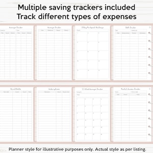 Finances & Budget Onenote Digital Planner Templates Inserts Pack ...