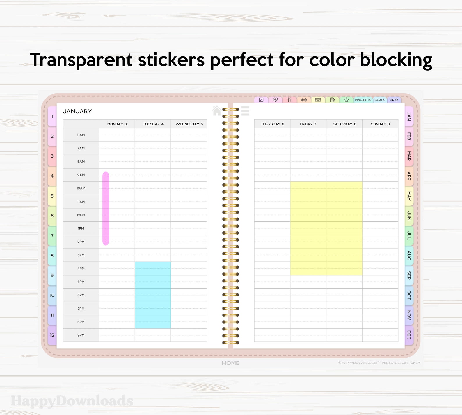 Highlighter Digital Stickers Transparent Highlighter - Etsy