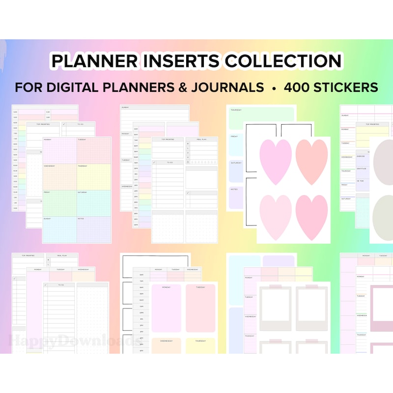 Planner Inserts - Etsy