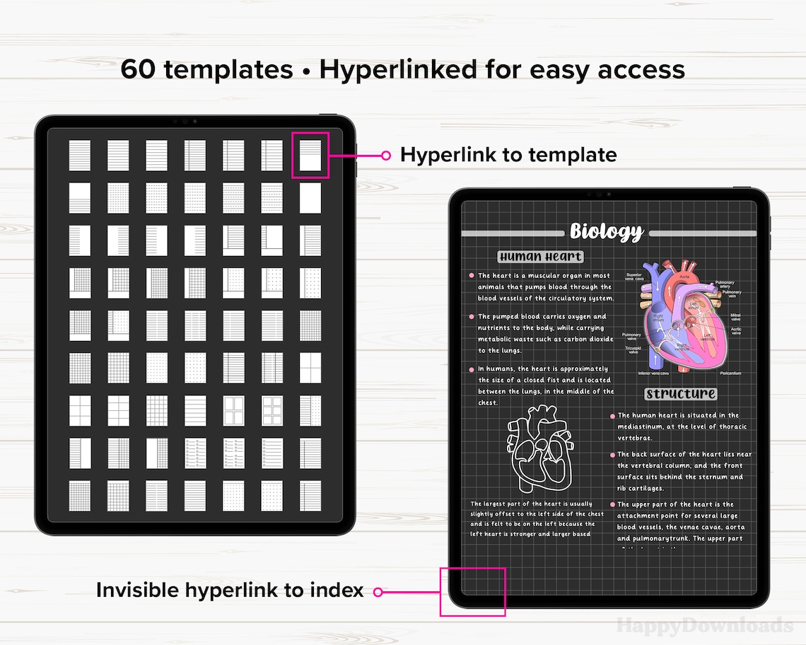 Digital Notepaper Templates, Digital Note Papers, iPad Note Taking ...