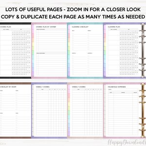 Household Digital Planner Home Digital Planner Inserts Goodnotes ...