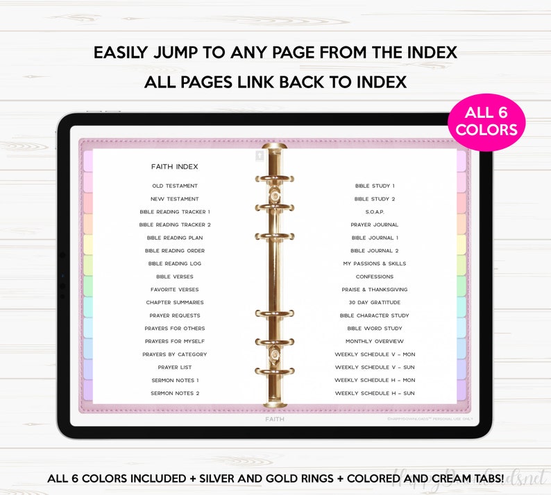 Faith Digital Planner Faith Planner Christian Planner Bible - Etsy