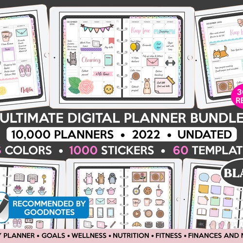 Digital Planner Goodnotes Undated Digital Planner Ipad | Etsy