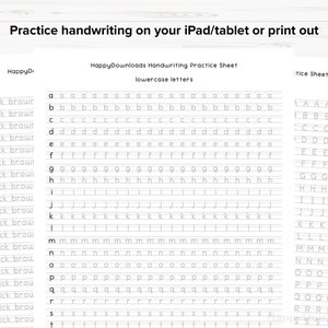 Neat Handwriting Practice, Printable Handwriting Worksheets, iPad ...