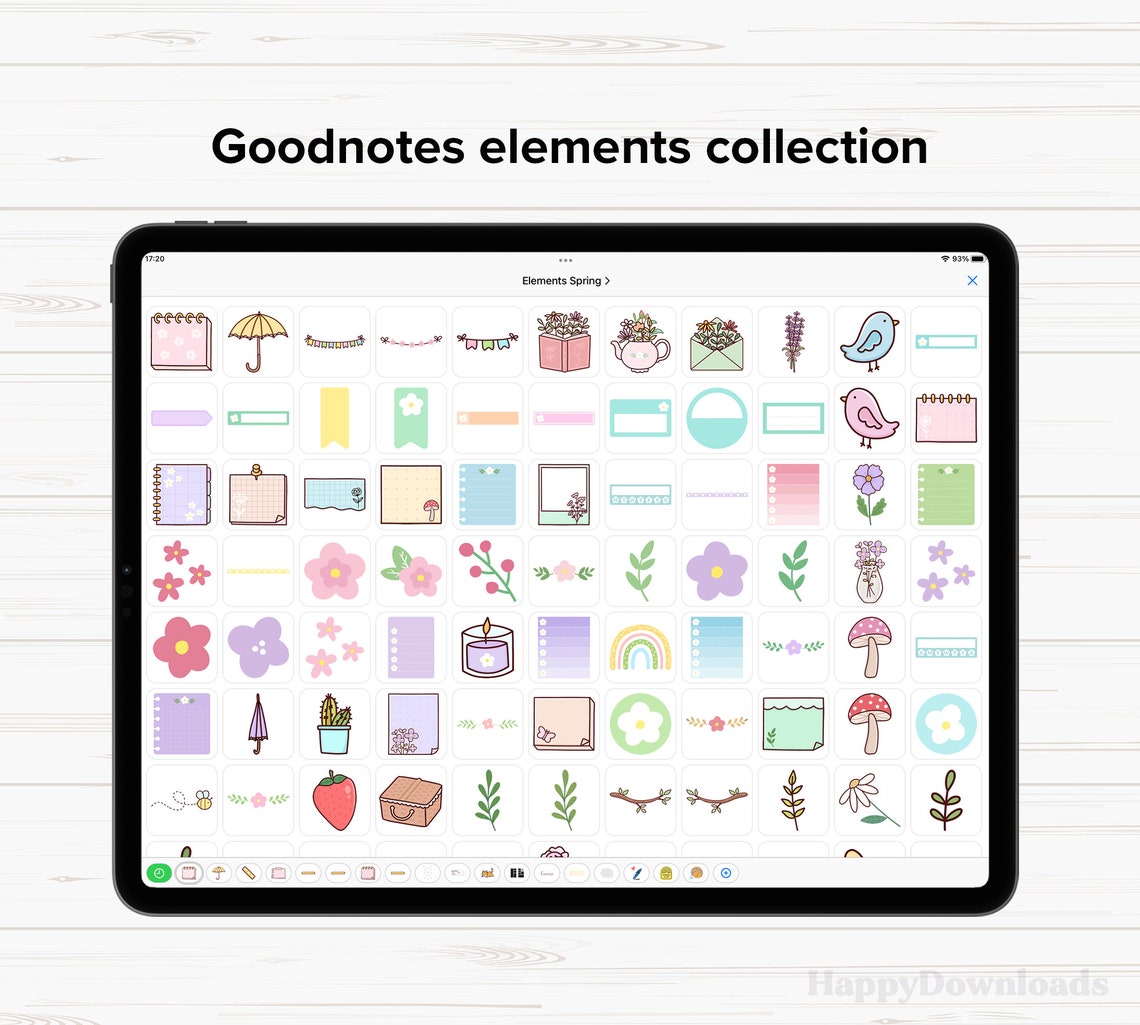 Spring Digital Stickers Spring Stickers Seasonal Stickers - Etsy