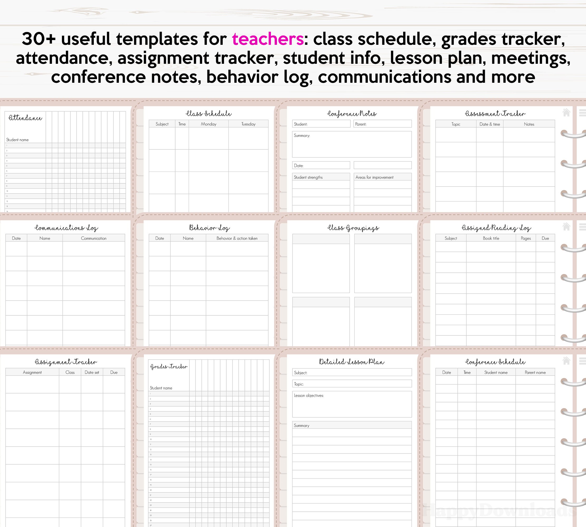 Onenote Teacher Planner 2025 2026 & Undated, Teacher Digital Planner ...