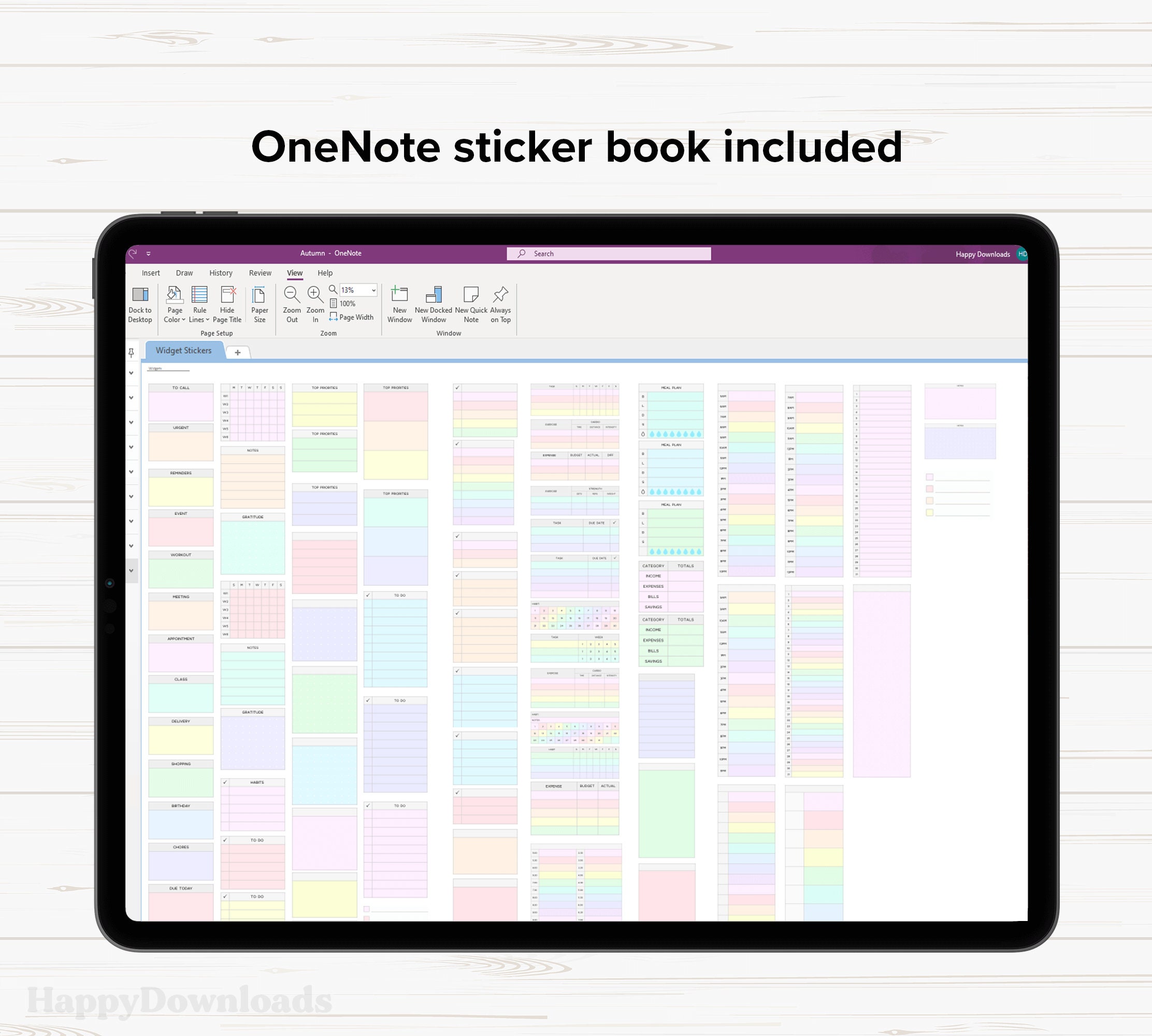 Rainbow Widgets Digital Stickers Digital Planner Stickers - Etsy Australia