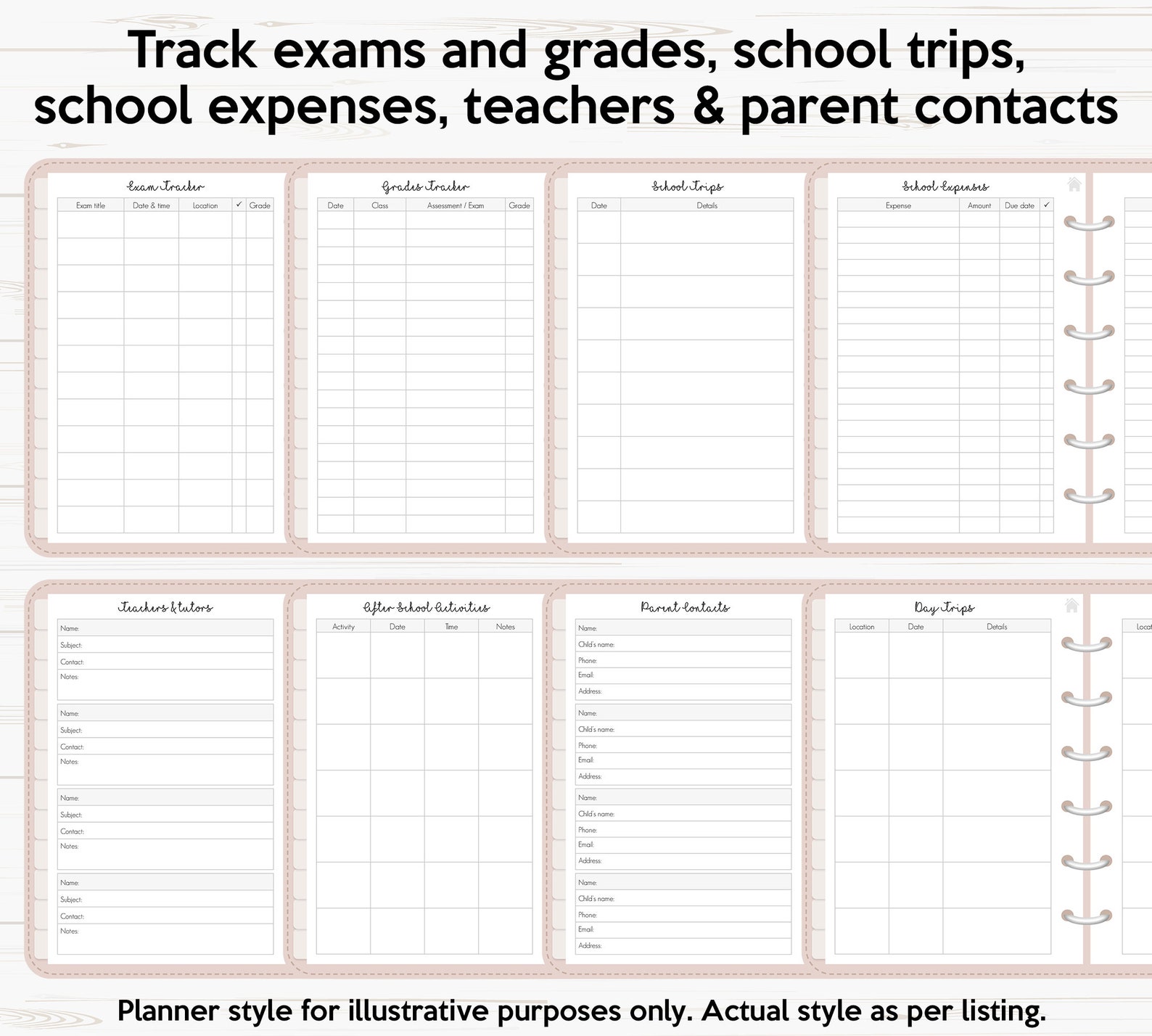 Mom Onenote Digital Planner Templates Inserts Pack NOTEBOOK | Etsy