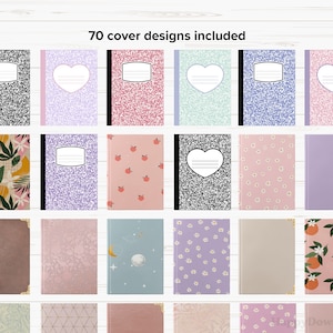 Portrait Digital Notebook With Tabs, Goodnotes Notebook, Student ...