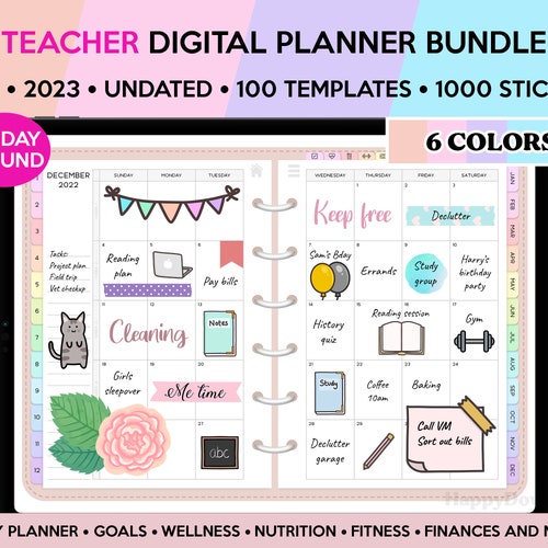 Teacher Digital Planner Teacher Planner 2022-2023 - Etsy