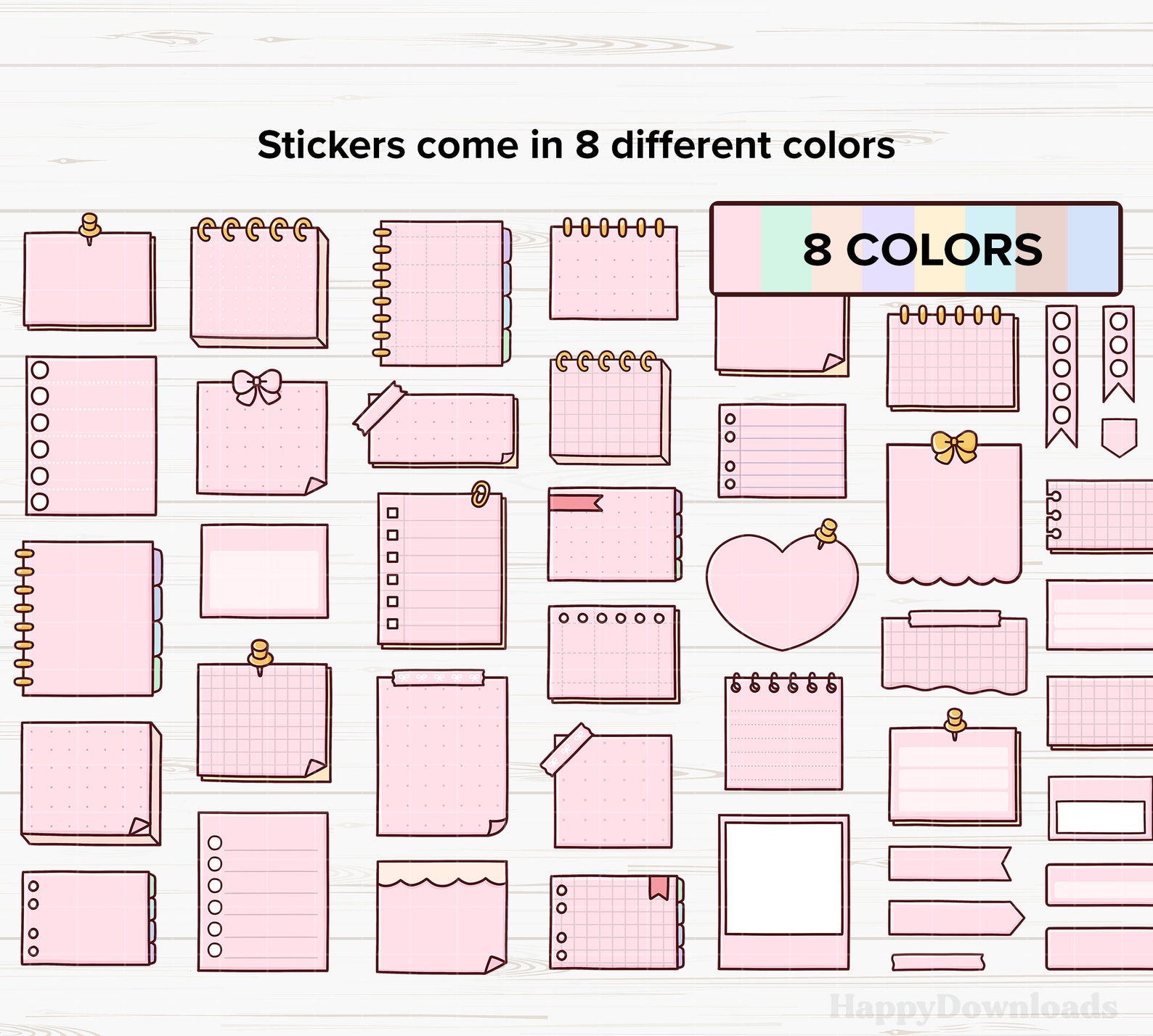 Digital Planner Stickers, Digital Sticky Notes, Functional Digital ...