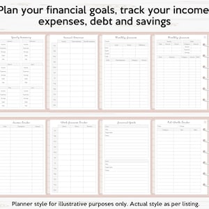 Onenote Digital Planner Templates Finance Template Finance Inserts ...
