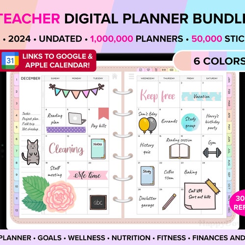 Digital Teacher Planner - Etsy