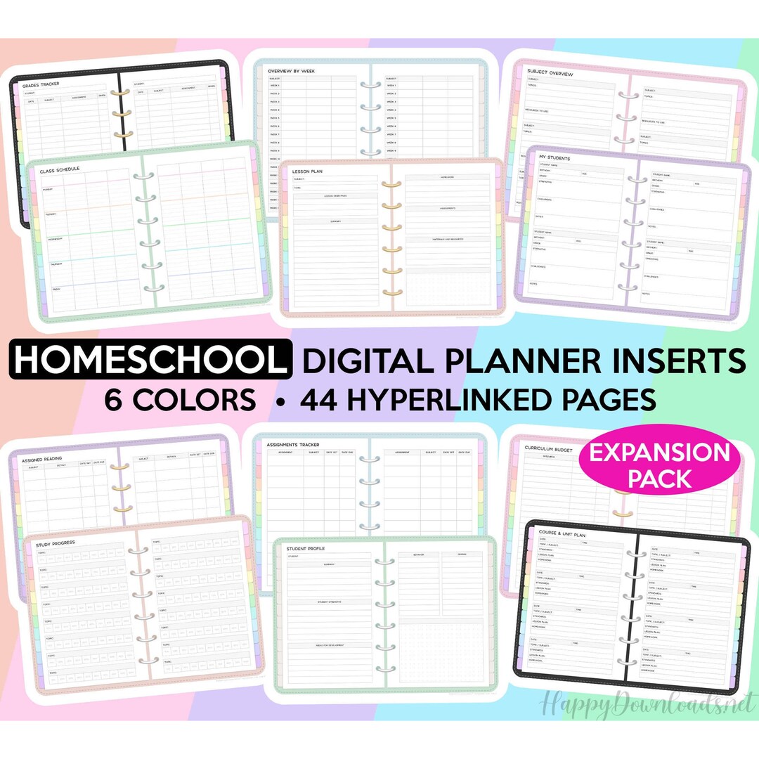 Homeschool Digital Planner Homeschool Planner Digital Homeschool ...